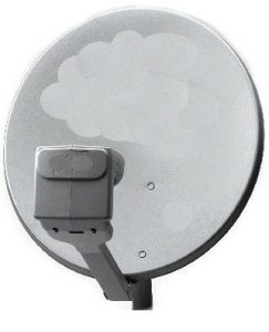 SATELLITE DISH HIDDEN (4K) CAMERA W/BUILT-IN MOTION-ACTIVATED DVR - DPL