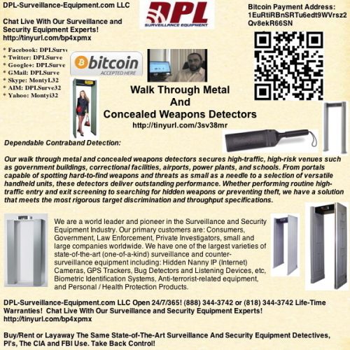 Walk-Through Contraband Detector - DPL