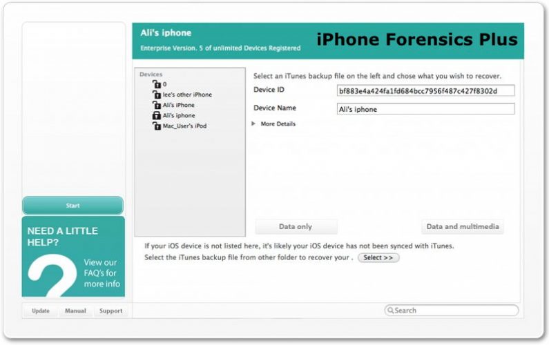iPHONE FORENSICS PLUS - DPL
