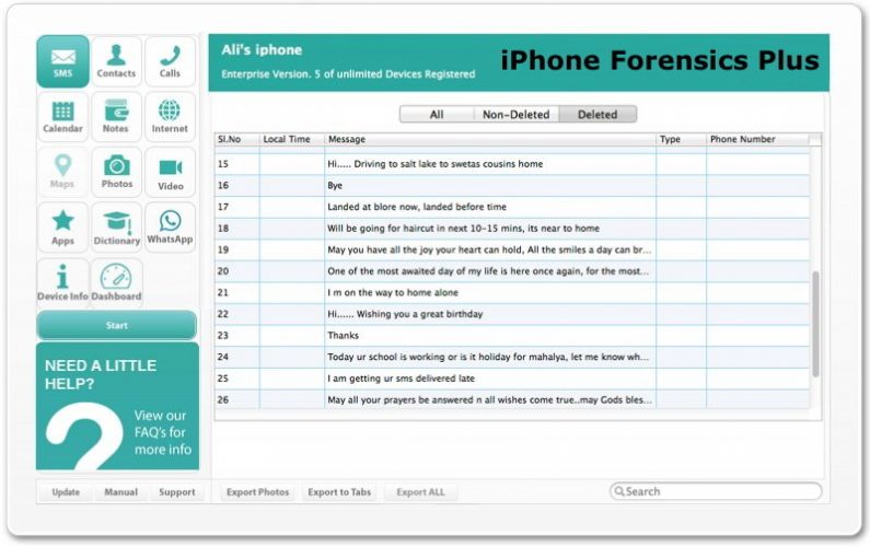 iPHONE FORENSICS PLUS - DPL
