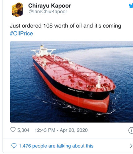 Oil Price Memes And Jokes of 4-20-2020 Never Let A Good Oil Price Crash ...