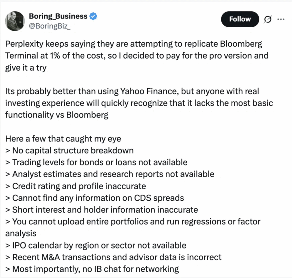 Is Perplexity AI A Bloomberg Terminal Killer? Not Even Close! - DPL